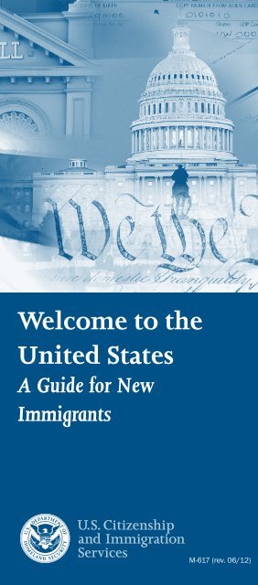 Brochure Welcome To The United States Uscis