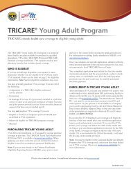 TRICARE Vision Benefits Fact Sheet