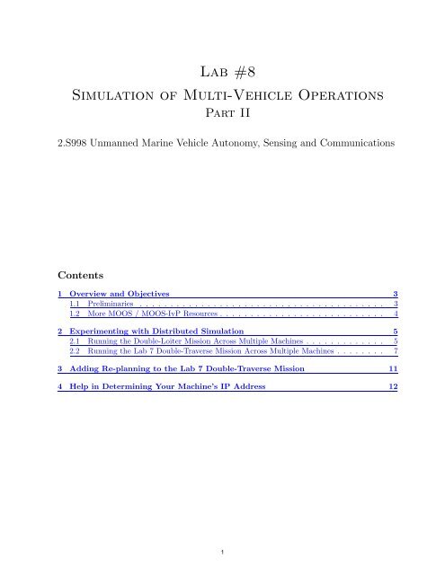 Multi-Machine Simulation of Multi-Vehicle Operations (PDF - MIT ...