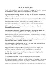 Draw the Pig Personality Test (ICEBREAKER)