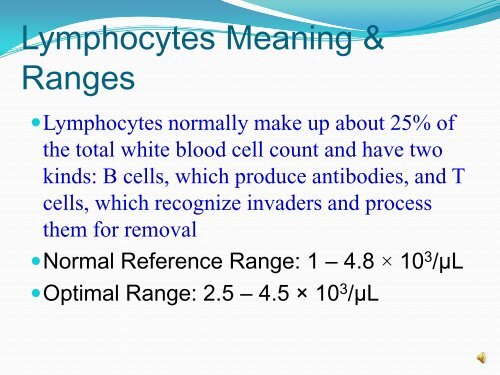 Lymphocytes Meaning lymphocytes-meaning