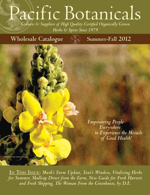 Catalogue (PDF) - Pacific Botanicals