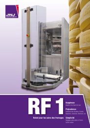Fiche produit Robot de soins des fromages RF3 - JNJ automation SA