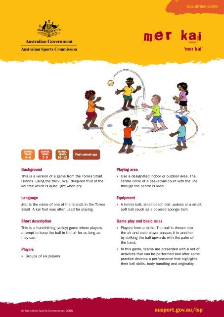 mer kai - Australian Sports Commission