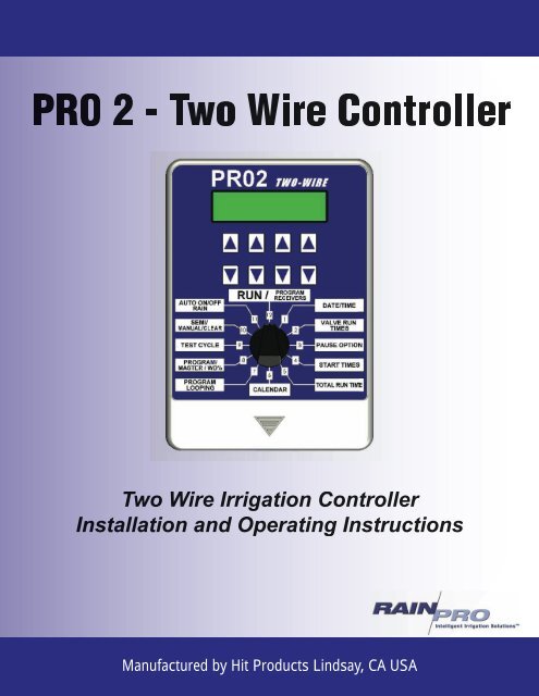 Hit Products Rain Pro Pro2 Two Wire Controller ... - Irrigation Direct