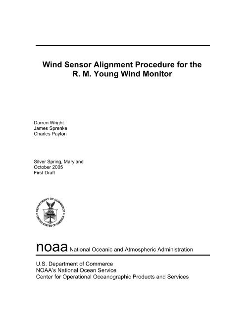Wind Sensor Alignment Procedure for the R. M. Young Wind Monitor