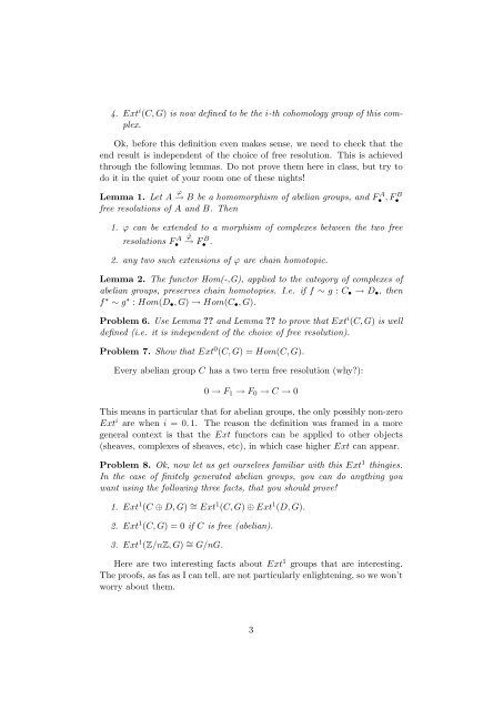 2 Hom functor Let Ab be t