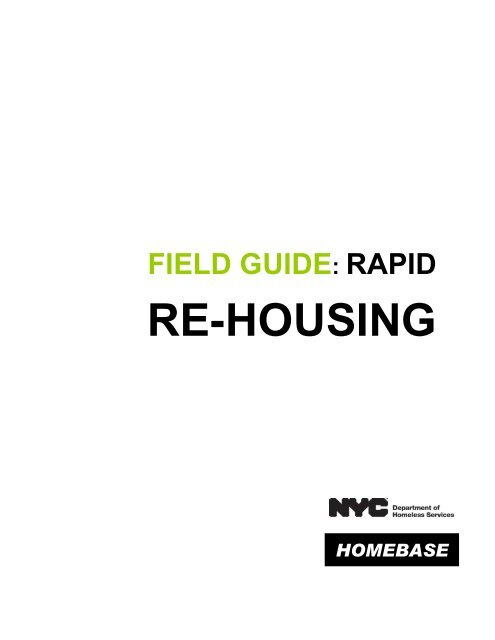 Rapid Re-Housing Program Handbook - NYC