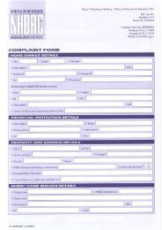 RESIDENTIAL UNIT ENROLMENT FORM - EF003(v1) - The NHBRC