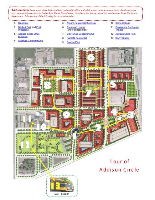 Tour of Addison Circle - Town of Addison