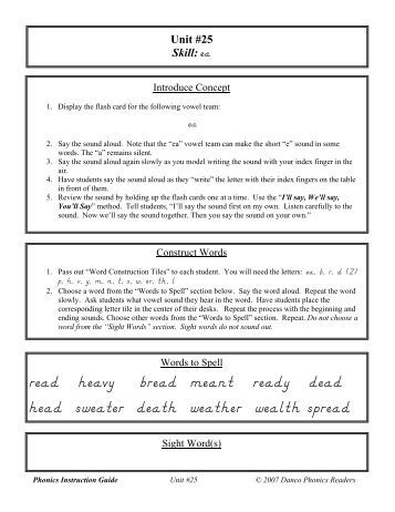 Vocabulary - Danco Phonics