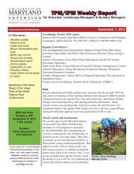 TPM/IPM Weekly Report - Integrated Pest Management for ...