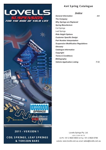 Coil Spring Catalogue - Catalog Library