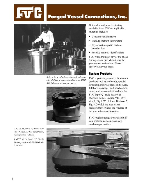 6 ABOVE RIGHT: FVC Insert