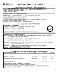 MATERIAL SAFETY DATA SHEET