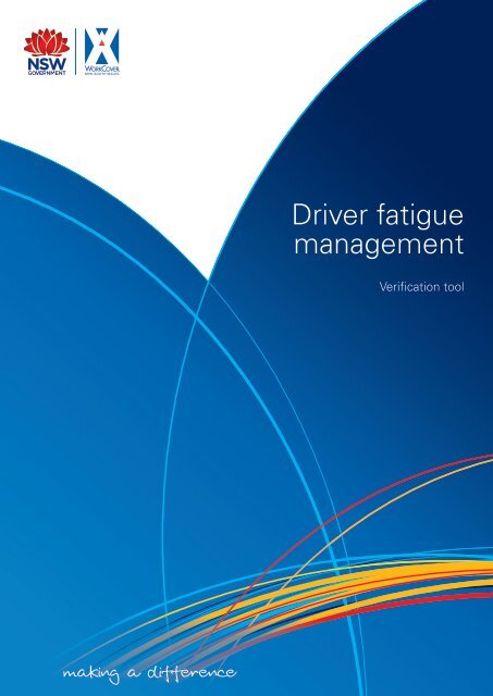 Driver fatigue management plan verification tool - WorkCover NSW
