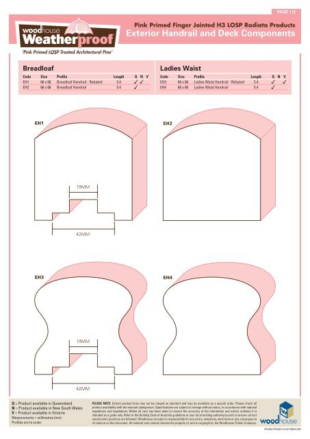 Exterior Handrail and Deck Components - Woodhouse Weatherproof