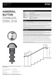 HANDRAIL TACTILE INDICATOR layout diagram - DTAC