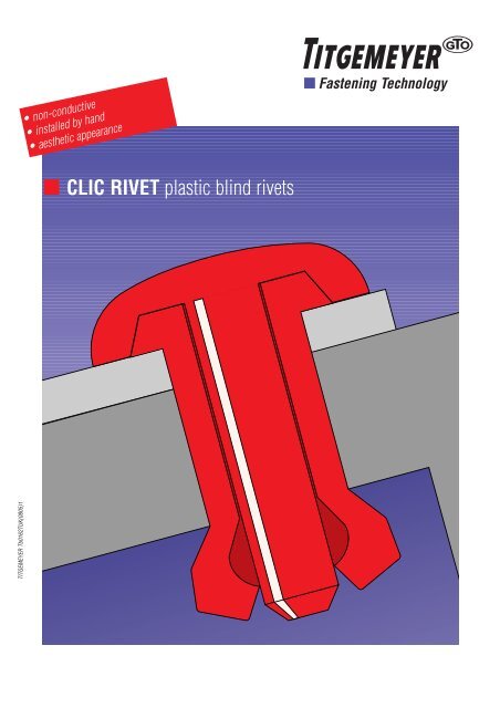 CLIC RIVET plastic blind rivets - Titgemeyer