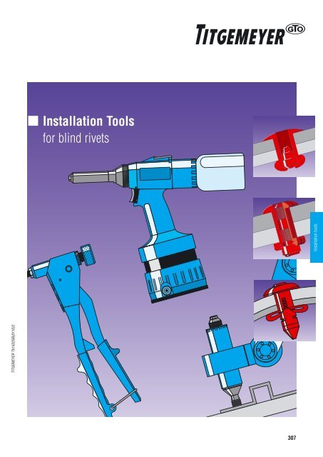 Installation Tools for blind rivets - Titgemeyer