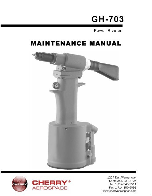 GH-703 Power Riveter - Avdel® USA