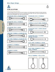 Wire Rope Sling Load Charts