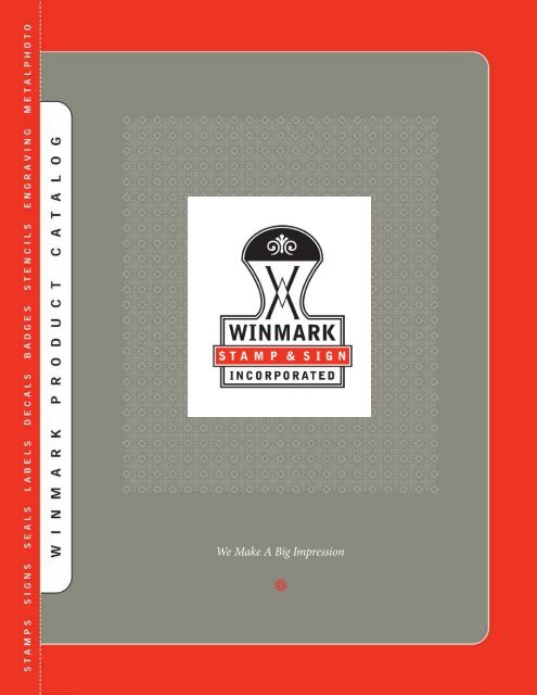 Catalog - Winmark Stamp and Sign Inc