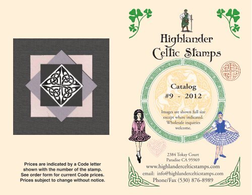 to Get the current HCS Stamp - Highlander Celtic Stamps