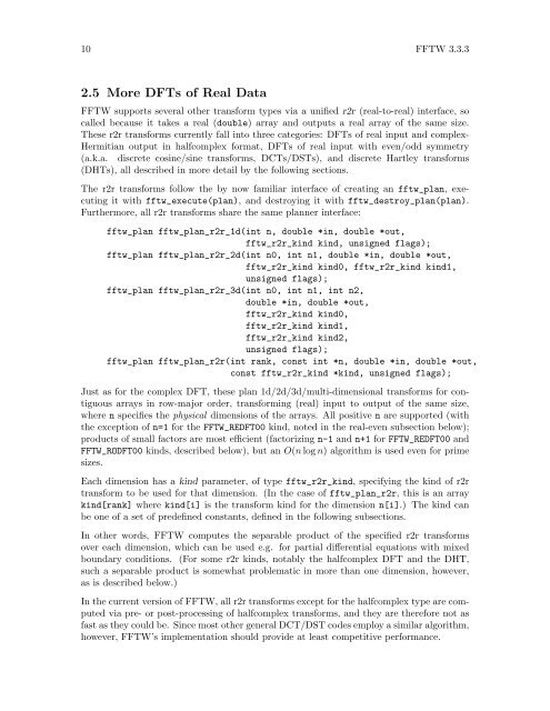 10 FFTW