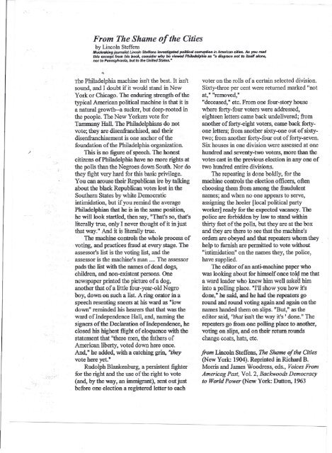 Gilded Age Documents