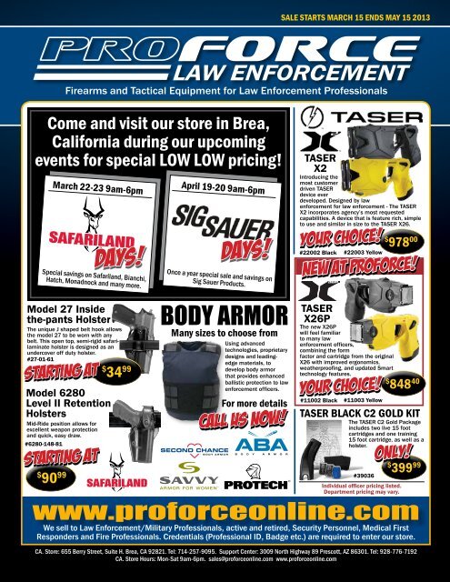 proforce store hours