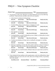 Patient Health Questionnaire (PHQ-9)