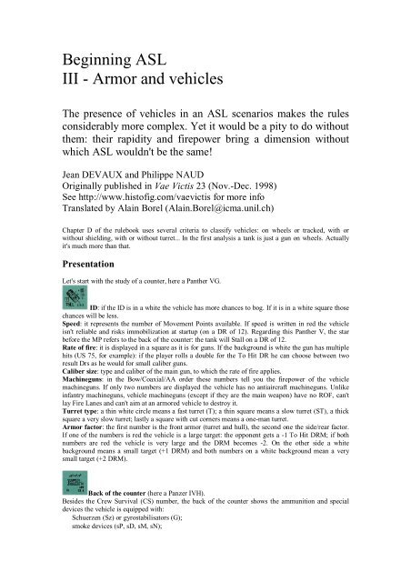 Beginning ASL III - Armor and vehicles