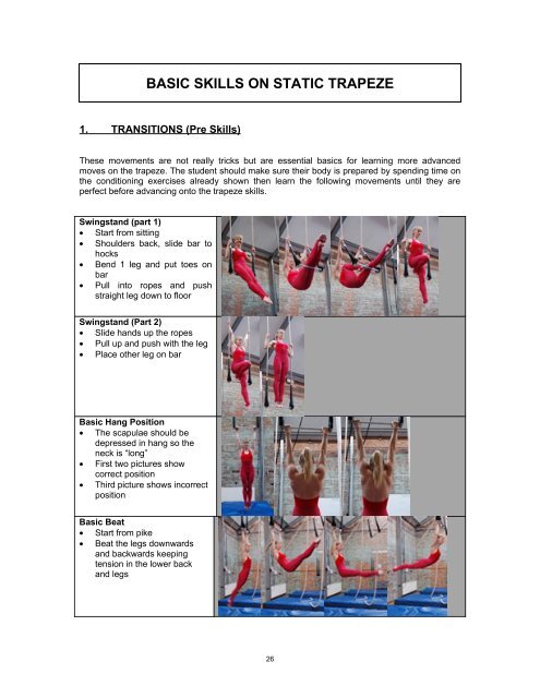 Basic Skills on Static Trapeze - Simply Circus Community