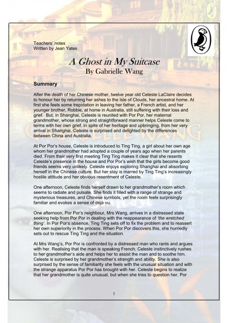A Ghost in My Suitcase - Gabrielle Wang