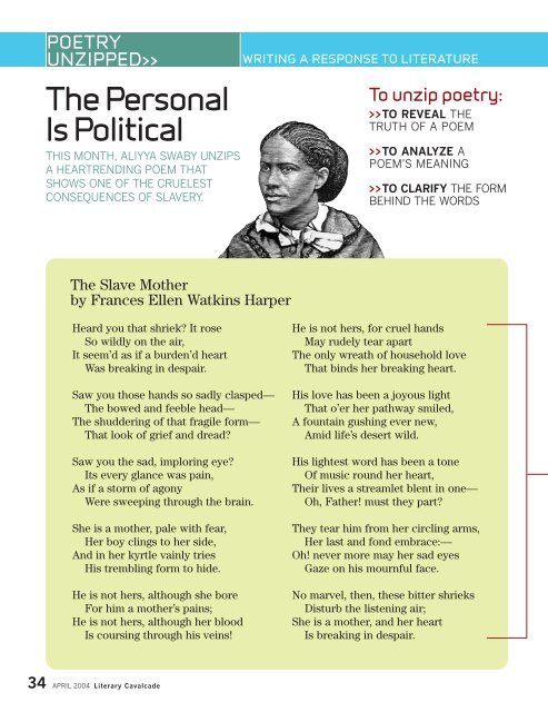 The Personal is Political - Scholastic