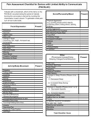 Pain Assessment Checklist for Seniors with Limited Ability to ...
