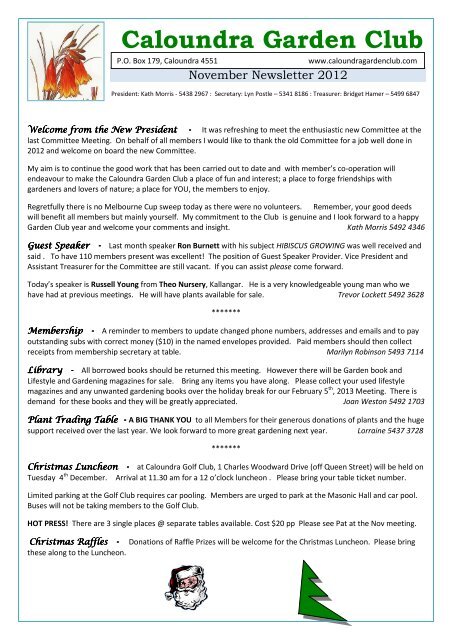 Caloundra Garden Club Inc