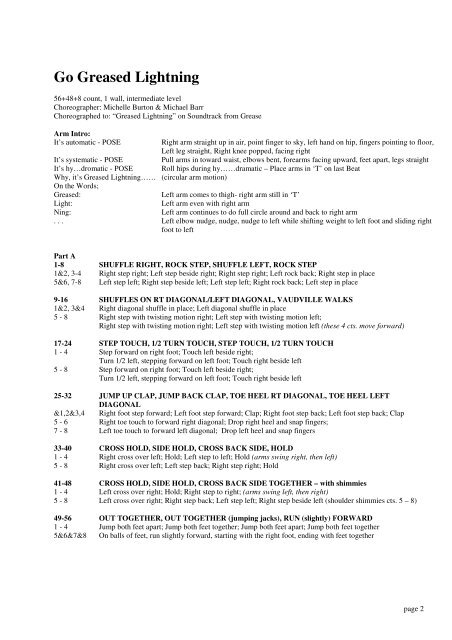 Go Greased Lightning - Line Dance im SV Lurup