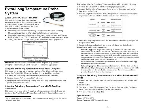 Extra-Long Temperature Probe System - Vernier Software ...