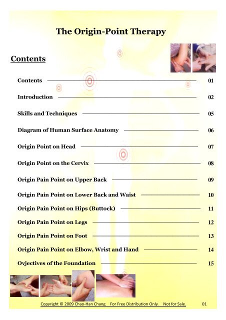 The Origin-Point Therapy Contents