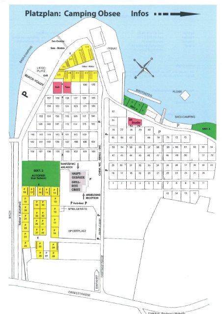 Platzplan - Camping Obsee