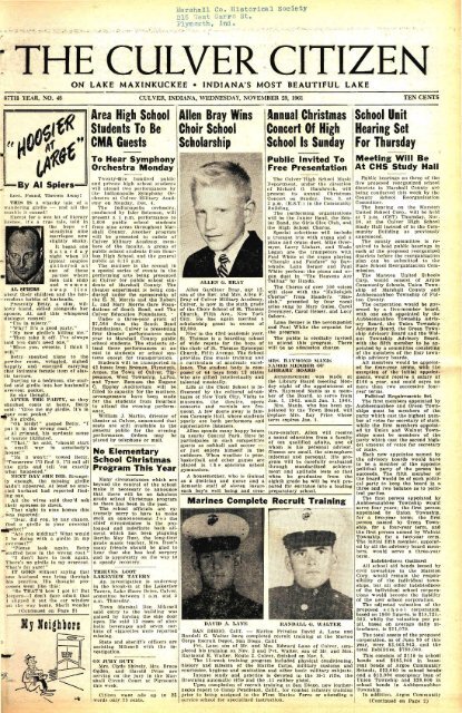 culver-citizen-1961 - Antiquarian and Historical Society of Culver