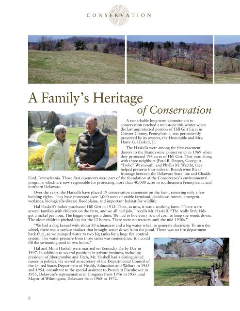 A Family's Heritage - The Brandywine Conservancy