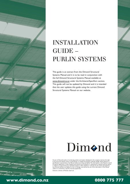 PURLIN SYSTEMS - Dimond