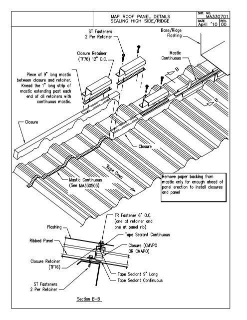 Piece of 9" long mastic b