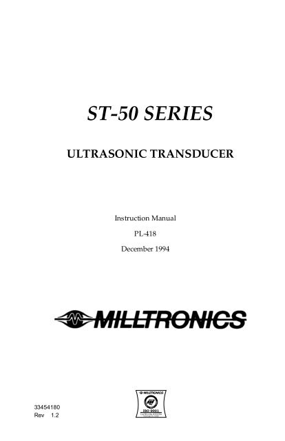 st-50 series ultrasonic transducer - Siemens