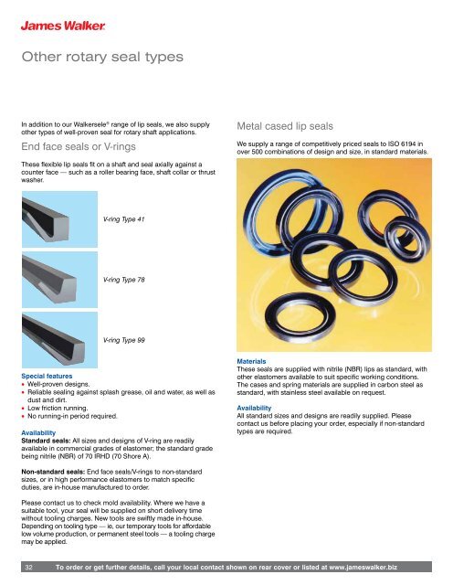 Other rotary seal types I