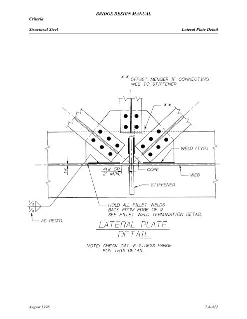 Criteria BRIDGE DESIGN MA