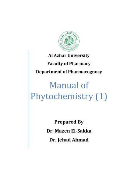Manual of Phytochemistry (1)